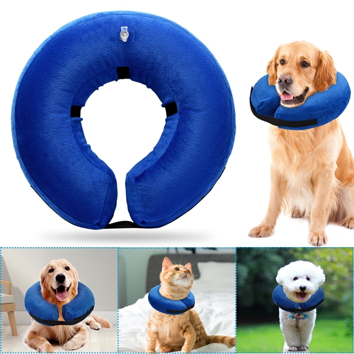 Dog Protective Inflatable Collar Pet Puppy Cat Not Block Vision E ...