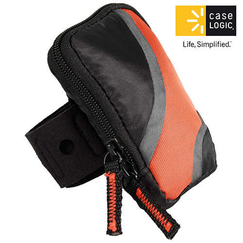 Case Logic Small Size Case with Armband (Black&Orange Color),Cycling