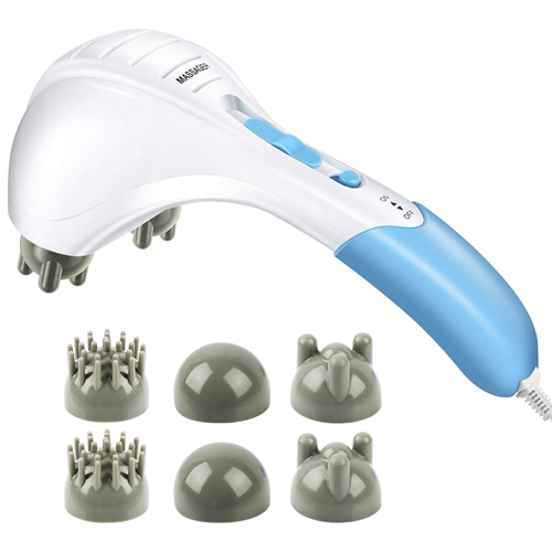 Electric Massager Handheld Full Body Percussion Massager Double Head ...