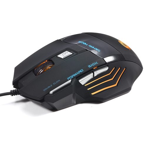 Wired Gaming Mouse 7 Keys Ergonomic Optical Mouse w/ 7 Changeable Colors 5 Adjustable DPI Levels ...