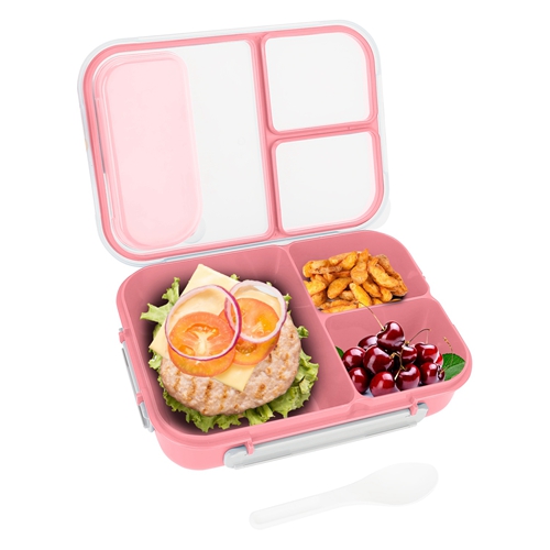 Portable Lunch Box Picnic Fruit Container Food Storage Box w/ 3 ...
