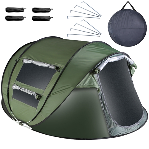 5-8 Person Pop Up Tent Automatic Setup Camping Tent Waterproof Instant ...