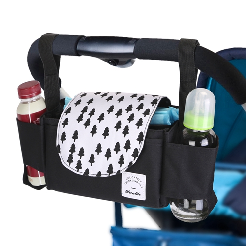 Stroller Organizer Bag 6 Pockets Baby Trolley Bag with Cup Holder for ...