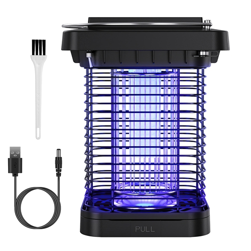 Electric Solar Powered Bug Zapper 1076Sq.Feet Range Mosquito Killer ...