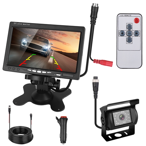 7In Screen Backup Camera System Vehicle Rear View Monitor Kit IP67 ...