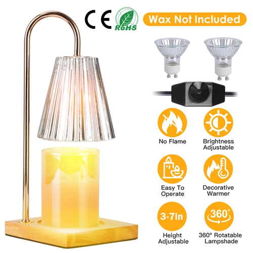 Electric Wax Melt Warmer Lamp Dimmable Fragrance Warmer Wax Candle ...