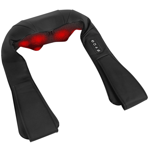 Electric Neck And Back Massager with Infrared Light Heating 3 Intensity ...