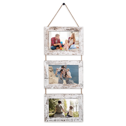 4x6IN Wall Hanging Picture Collage Frame 3-Opening Wall Decor Without ...