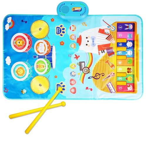 Baby Musical Mat With 55 Music Sounds Toddler Toys Floor Piano Keyboard ...