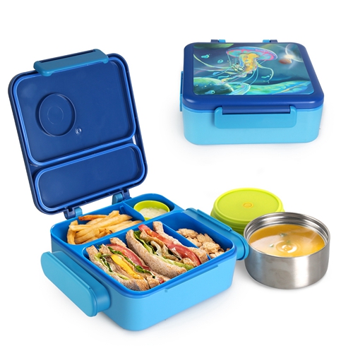 Kids Lunch Box Thermal Lunch Container with Insulated Storage Bag 2 ...