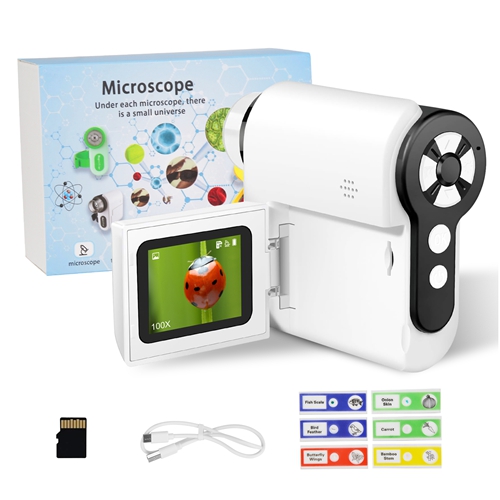 3 In 1 1000X Kids’ Microscope Telescope Camera Handheld USB Mini ...