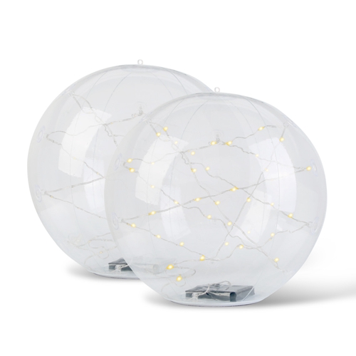 2Pcs Floating Pool Lights 14in Solar Powered Pool Balls IP68 Waterproof ...