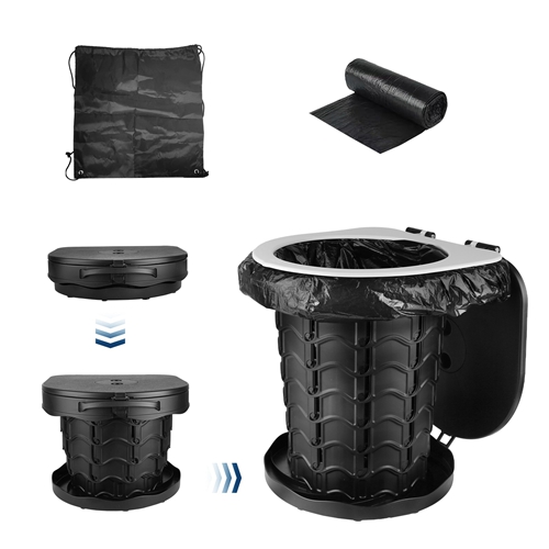 Retractable Portable Toilet Collapsible Portable Potty for Adults ...